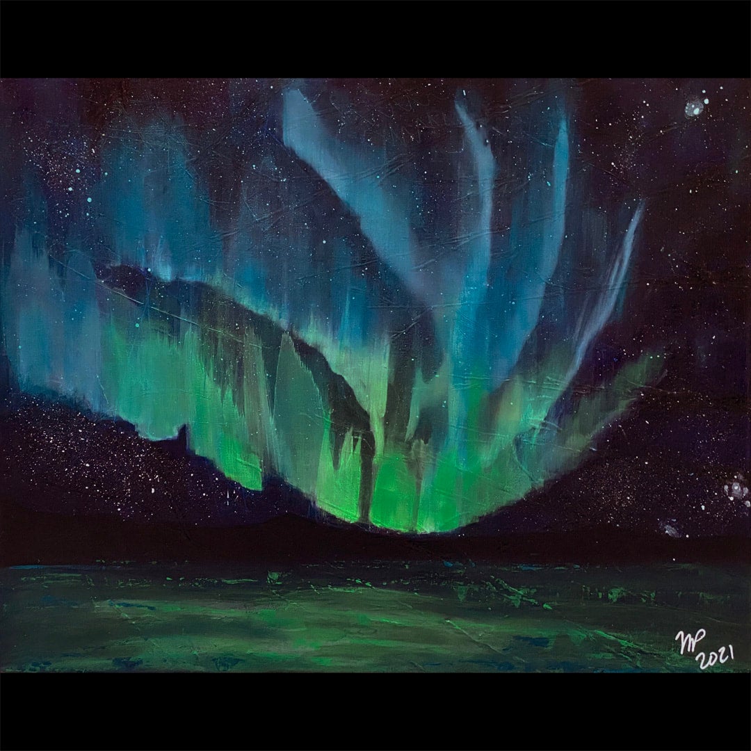Aurora Borealis Painting